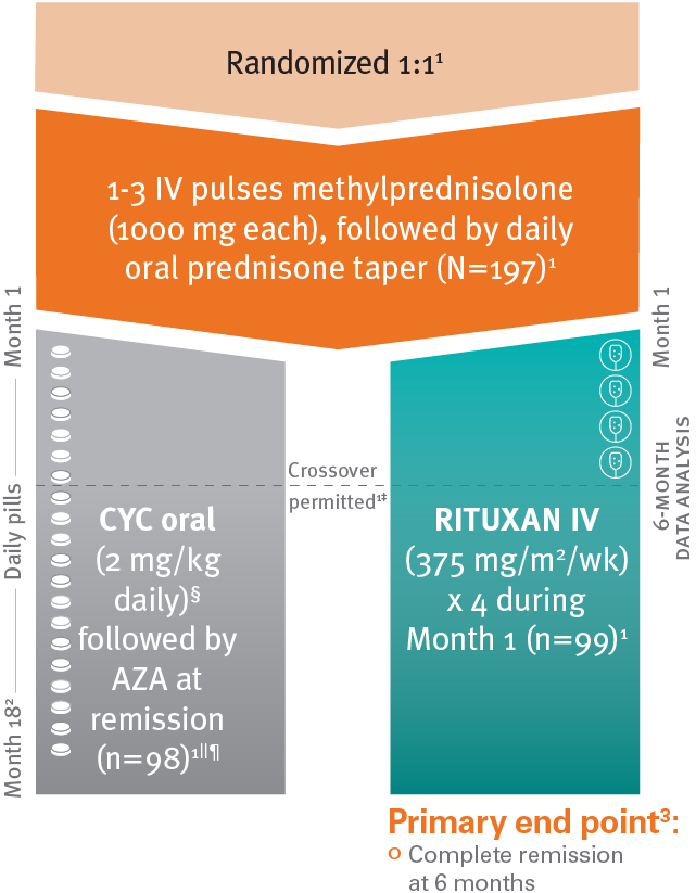 GPA & MPA | RITUXAN® (rituximab) Induction Efficacy | RAVE Trial