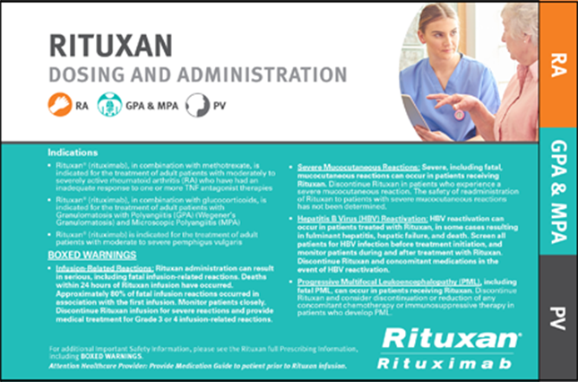 RA | RITUXAN® (rituximab) Infusion Steps & Resources